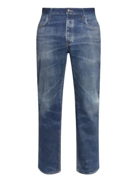 ALLSAINTS Belt Loop Straight Leg Jeans - Indigo