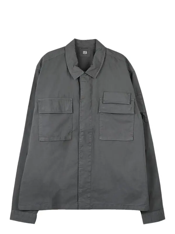 C.P. COMPANY Gabardine Shirt Jacket - Black