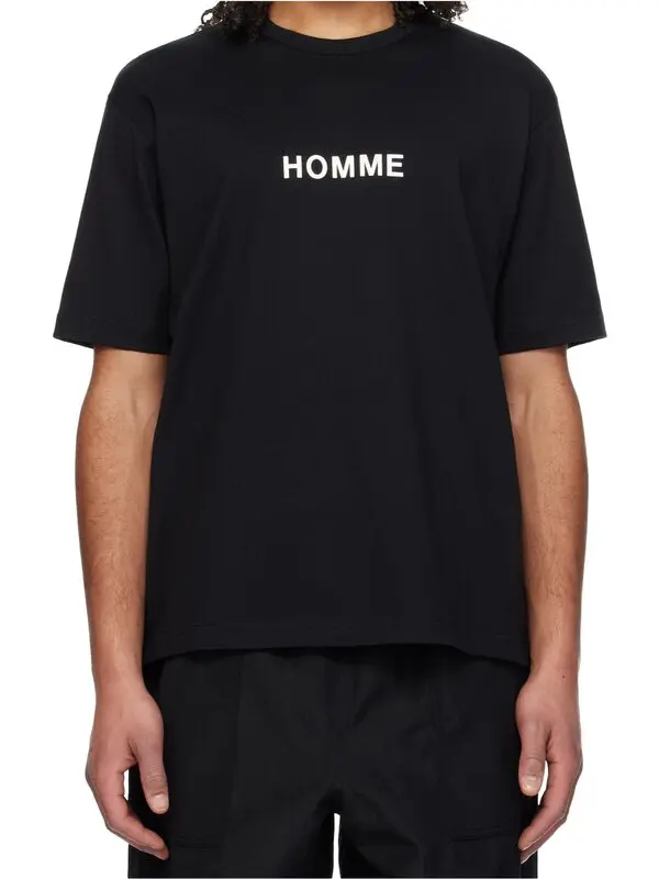 Comme Des Garçons Logo-print T-shirt - Black