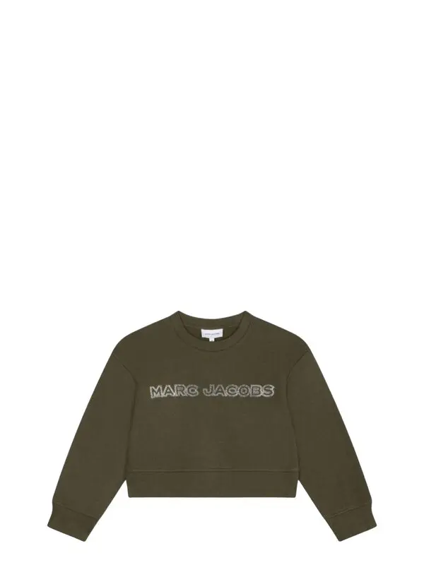 Marc Jacobs Round Neck Cropped Sweater - Brown