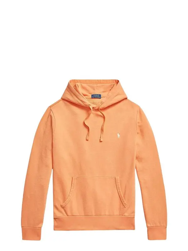 Polo Ralph Lauren Long-sleeved Hooded Sweatshirt With Embroidered Pony - Orange