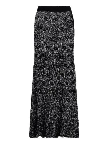 NILI LOTAN Nika Crochet Maxi Skirt - Black
