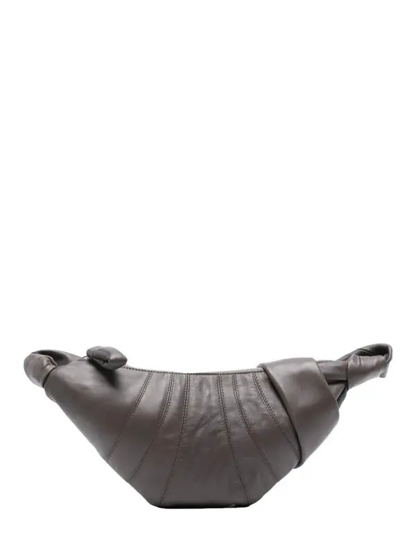 LEMAIRE Small Croissant Knotted Shoulder Bag - Brown