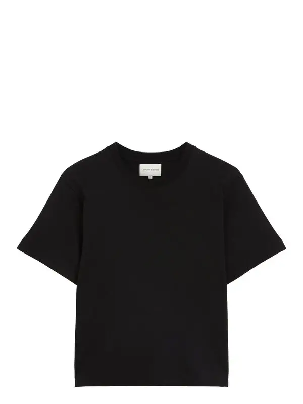 LOULOU STUDIO Short Sleeve T-shirt - Black