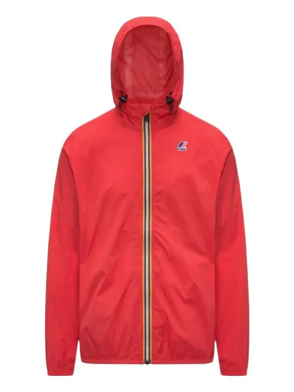 K-WAY Le Vrai 4.0 Claude Zip Hooded Jacket - Red
