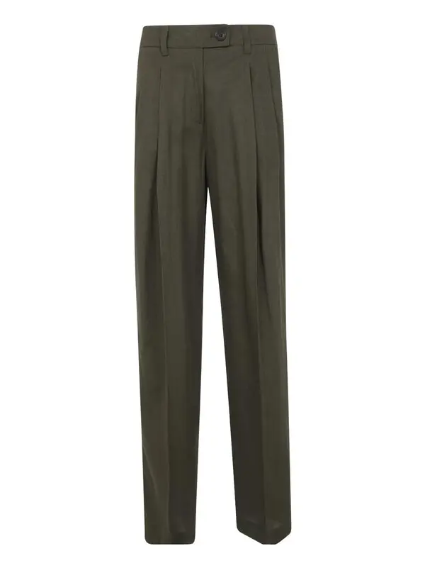 TWINSET Pleated Tailored Trousers - Black