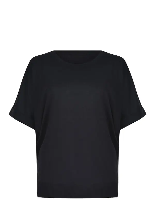 Herno Boat Neck T-shirt - Black