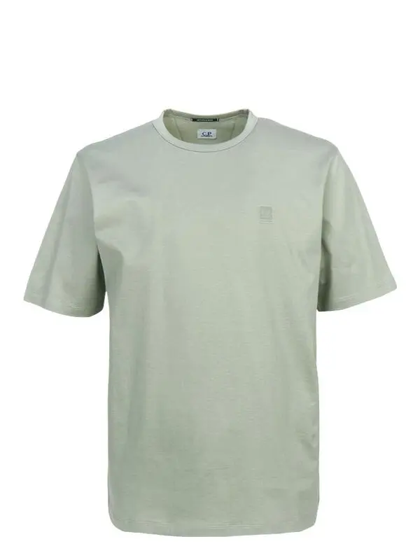 C.P. COMPANY Logo-patch T-shirt - Gray