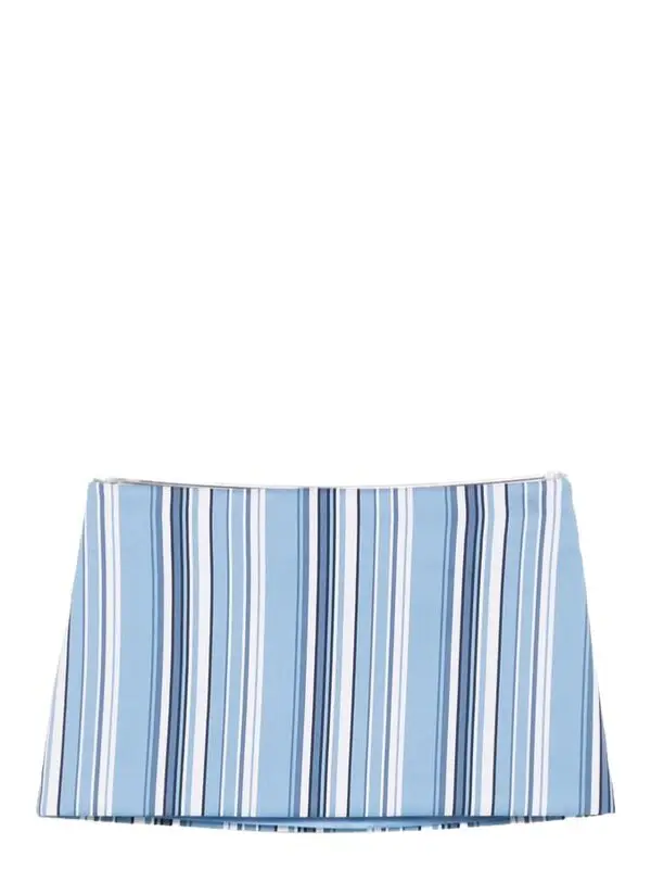 THE FRANKIE SHOP Striped Midi Skirt - Blue