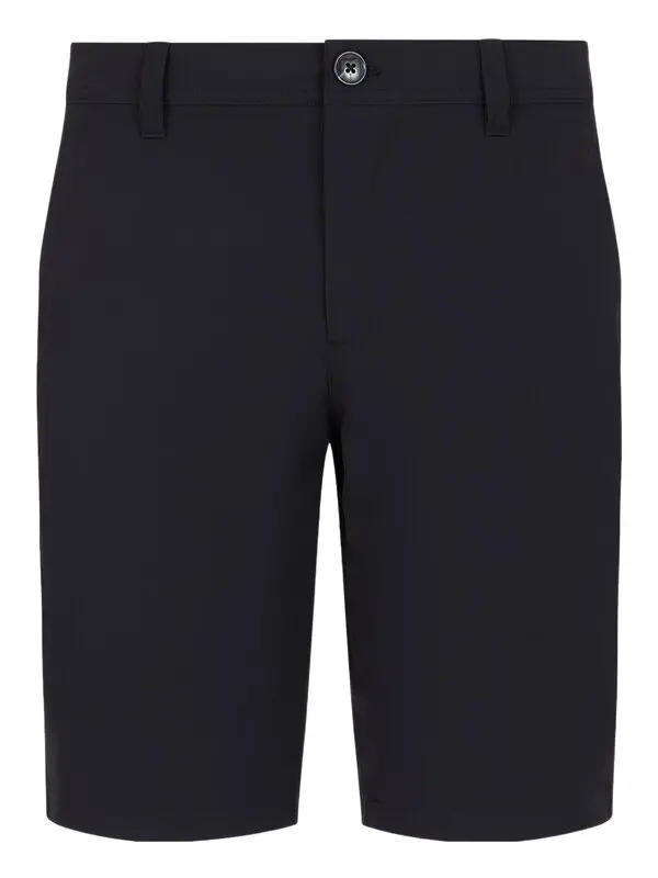 Armani Exchange Straight-leg Chino Shorts - Black