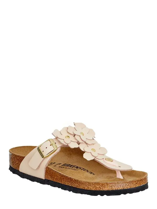 BIRKENSTOCK Gizeh Flower Sandals - Nude