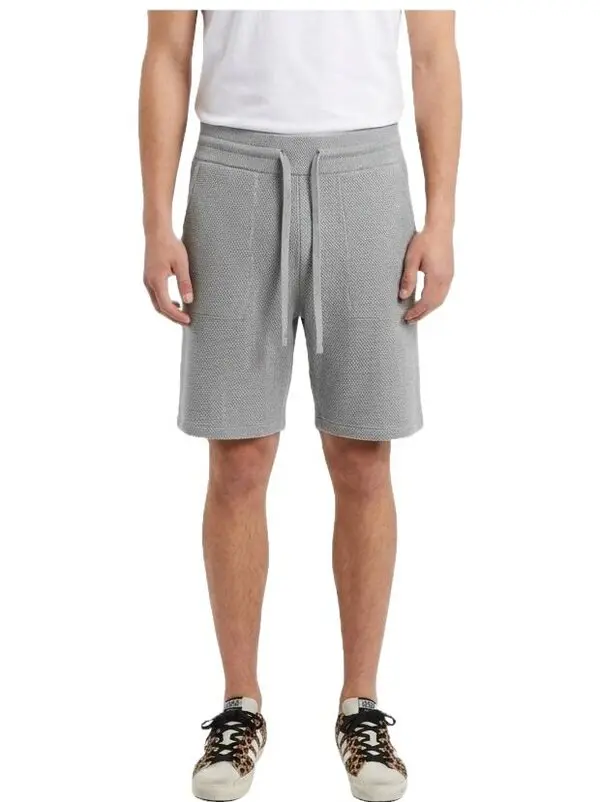 ROBERTO COLLINA Drawstring Textured Shorts - Gray