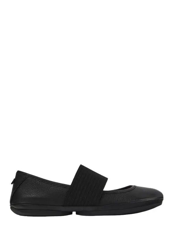 Camper Round-headed Mary Jane Flats - Black