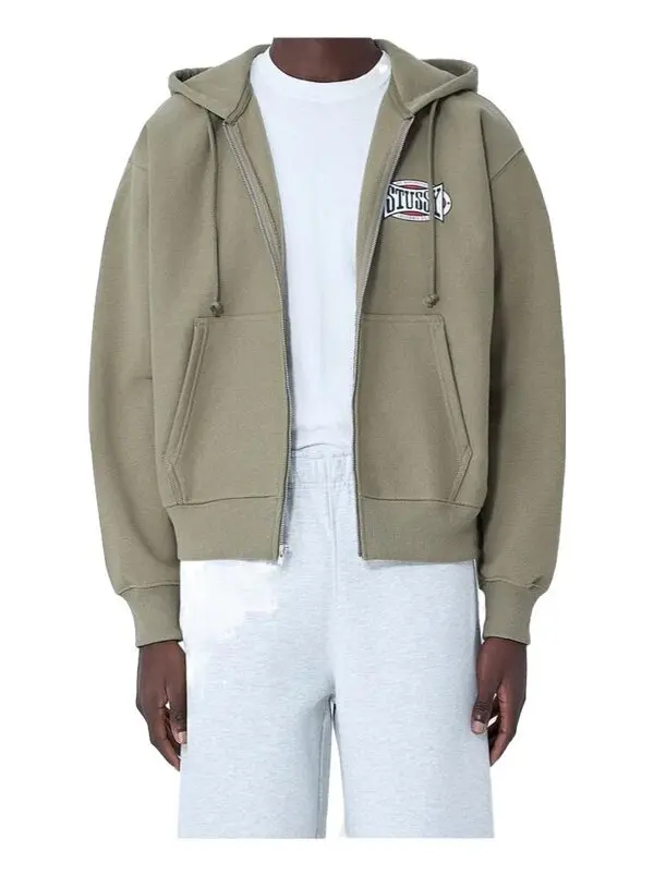 StÜssy Full Zip Long Sleeve Hoodie - No