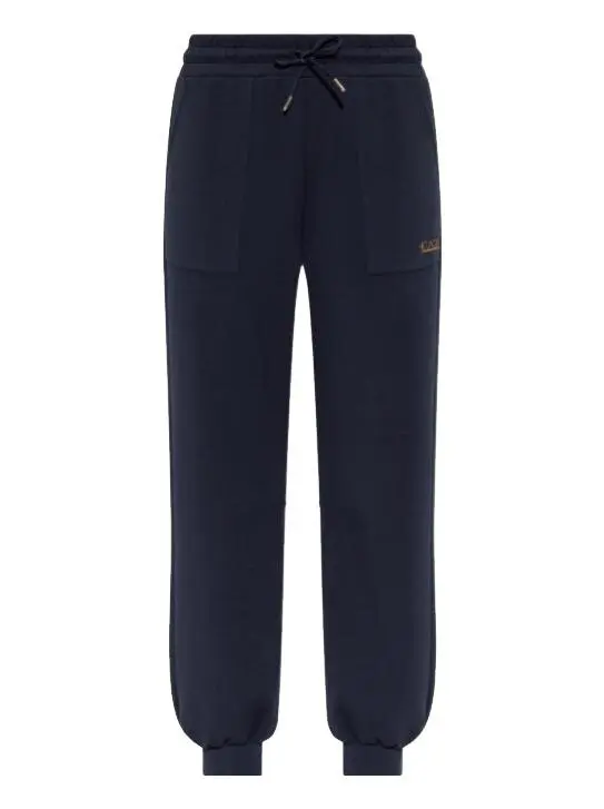 EA7 Ribbed-cuff Joggers - Black