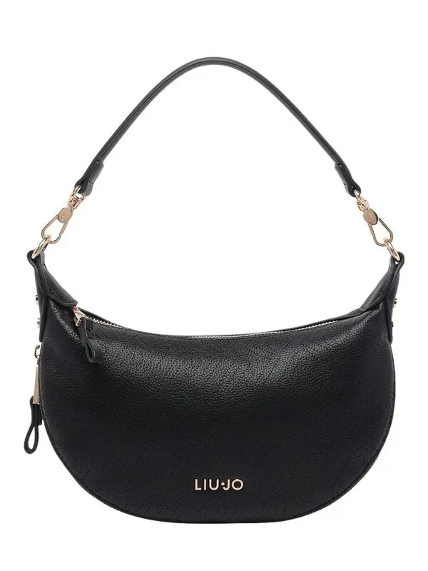 Liu Jo Logo Plaque Shoulder Bag - Black