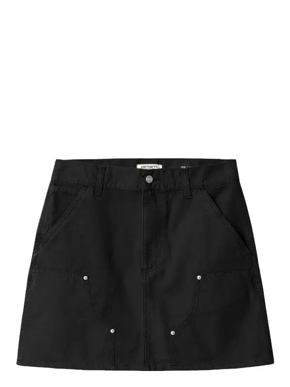 Carhartt Work In Progress Logo-patch Mini Skirt - Black