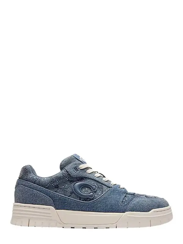 COACH Soho Signature Denim Sneakers - White
