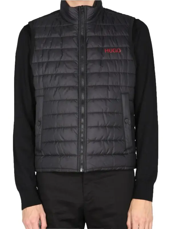 Hugo Boss Hugo High-neck Padded Vest - Black