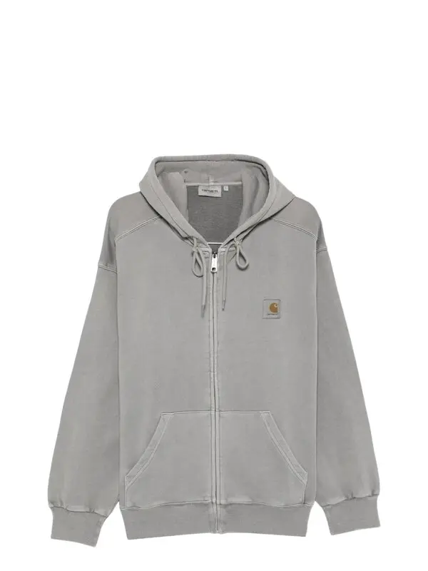 Carhartt Work In Progress Zip-fastening Hooded Sweatshirt - Gray