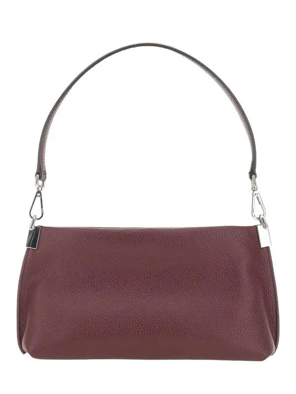 GIANNI CHIARINI Pebbled Leather Shoulder Bag - Red