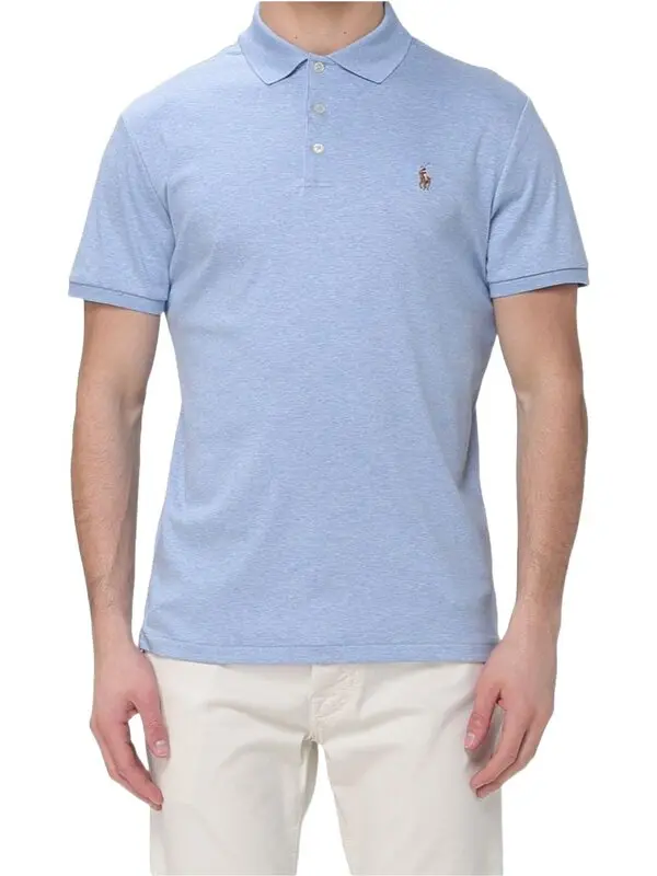 Polo Ralph Lauren Logo-embroidered Polo Shirt - Blue