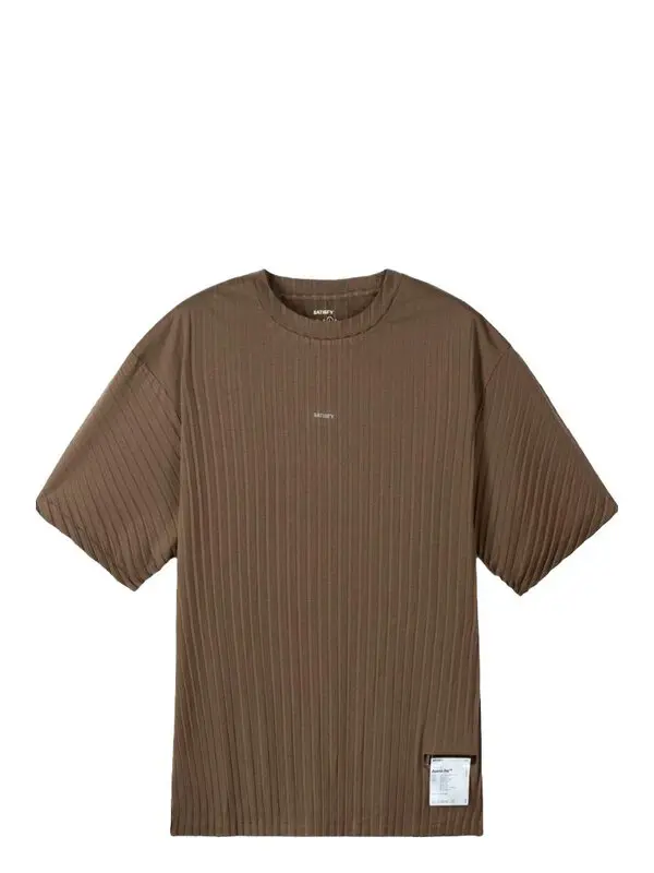 Satisfy Auralite Pleated T-shirt - Brown