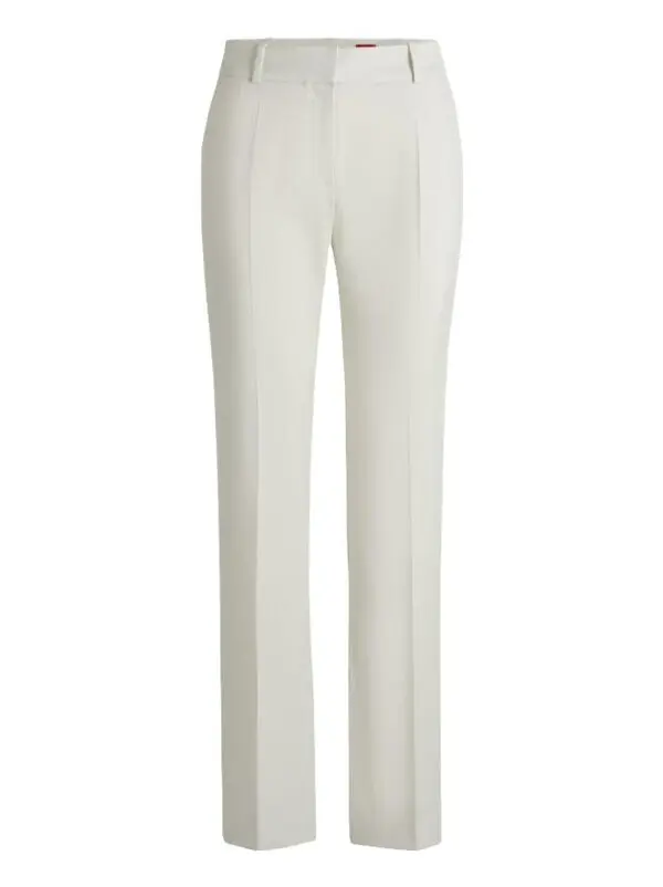 Hugo Boss Split-hem Trousers - White
