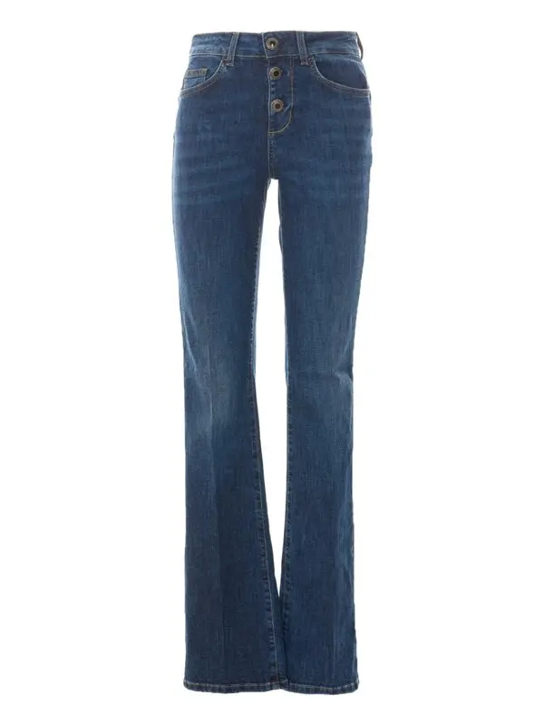 Liu Jo Button-fly Skinny Jeans - Blue