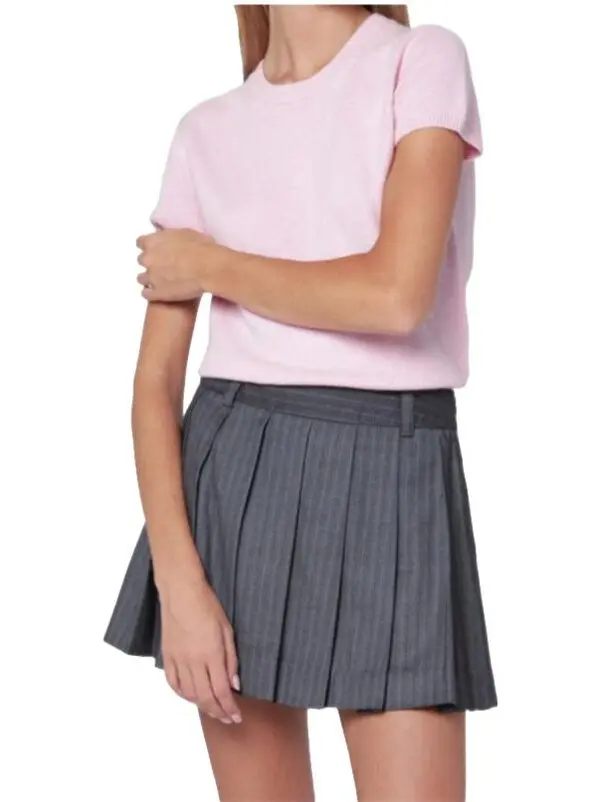 DUNST Wool Blend Short-sleeve Top - Multicolor