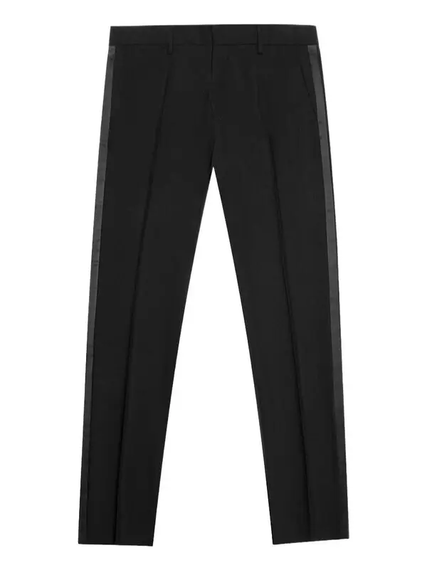 ANTONY MORATO Nina Slim Fit Trousers With Satin Detail - Black
