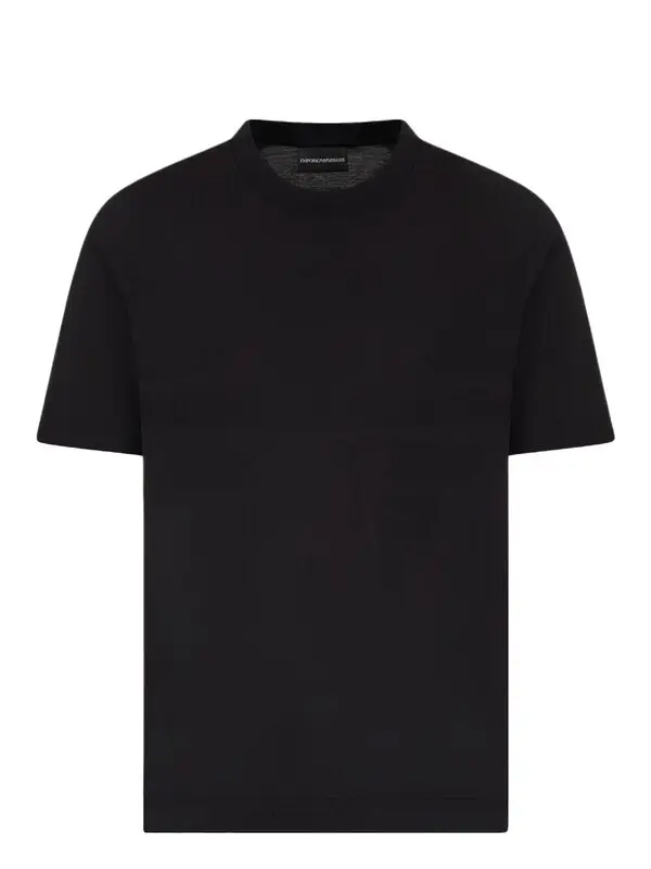 Emporio Armani Crewneck Short-sleeved T-shirt - Black