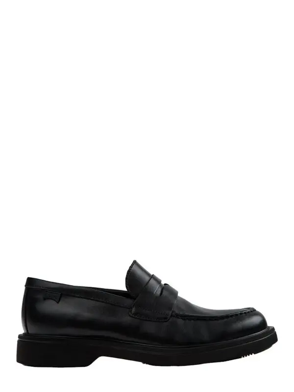 Camper Round Toe Slip-on Loafers - Black