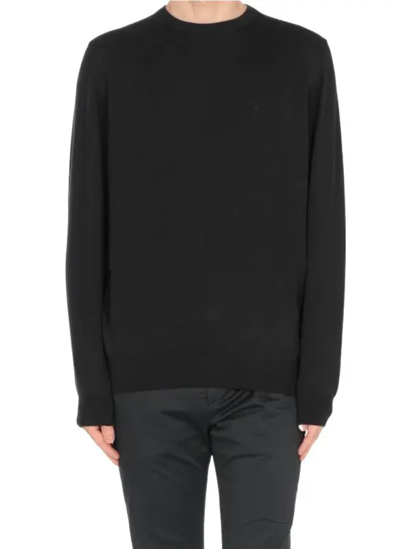 Barbour Crew Neck Knitwear With Logo - Black
