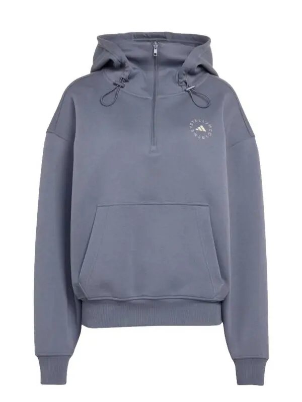 Adidas By Stella McCartney Half-zip Hoodie - Onix
