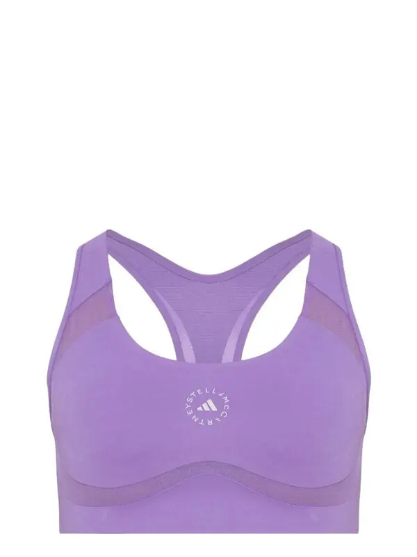 Adidas By Stella McCartney Logo Printed Training Bra - Viofus
