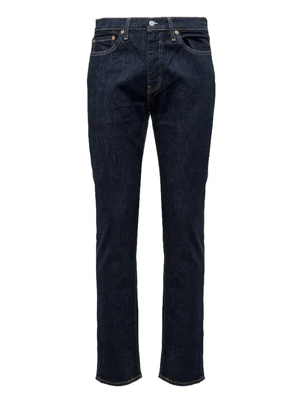 LEVI'S Mid Rise Straight Leg Jeans - Black