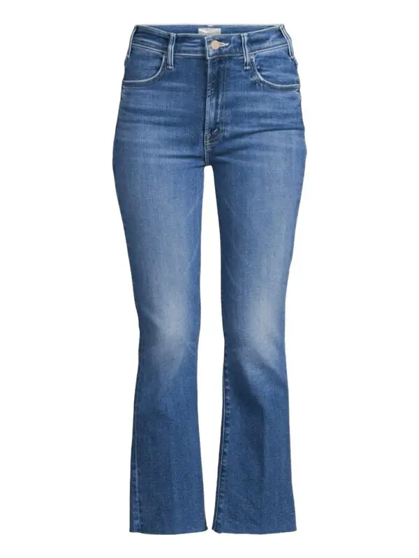 MOTHER The Hustler Ankle Fray Jeans - Blue