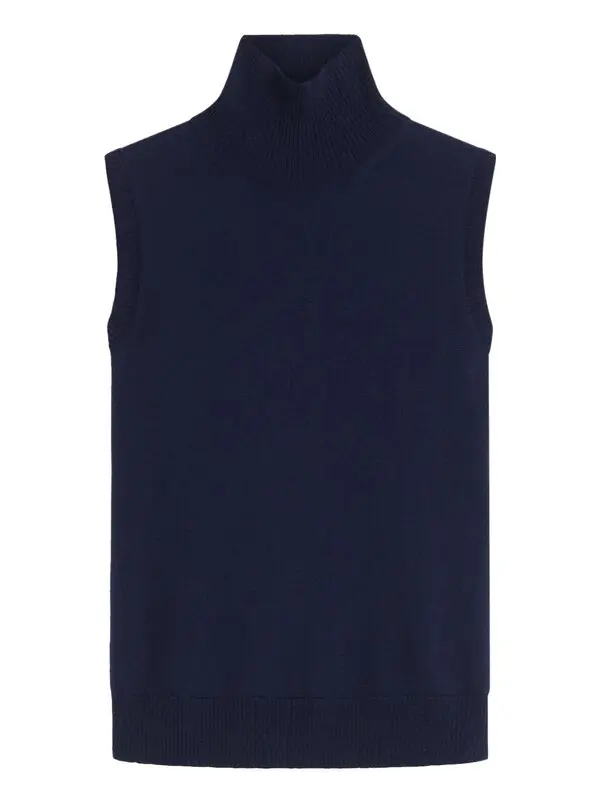 Sportmax Ardenza Sleeveless High Neck Vest - Ink