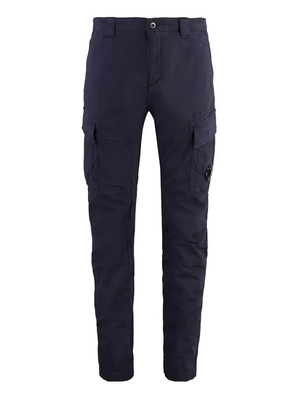 C.P. COMPANY Lens Detail Tapered Cargo Pants - Black