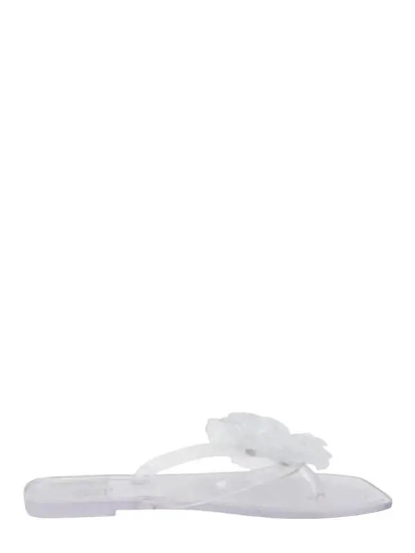 Coperni Flower Flat Sandals - Clear