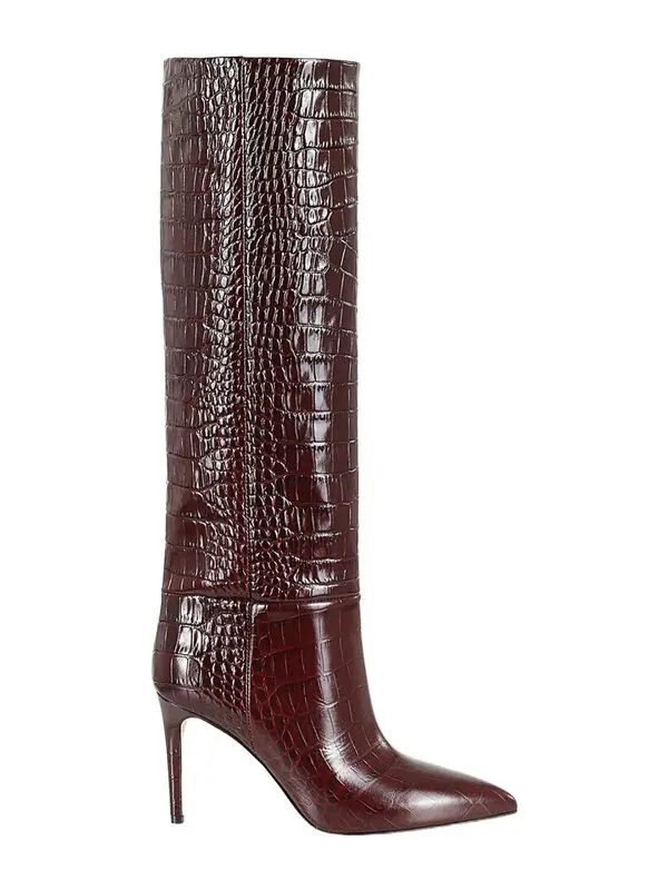 Paris Texas Embossed Stiletto Boots - Multicolor