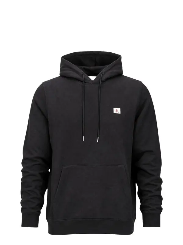 Calvin Klein Logo Patch Hoodie - Black