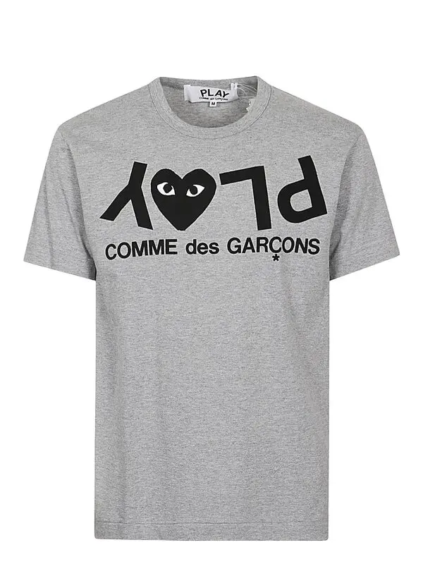 Comme Des Garçons Logo-print T-shirt - Gray