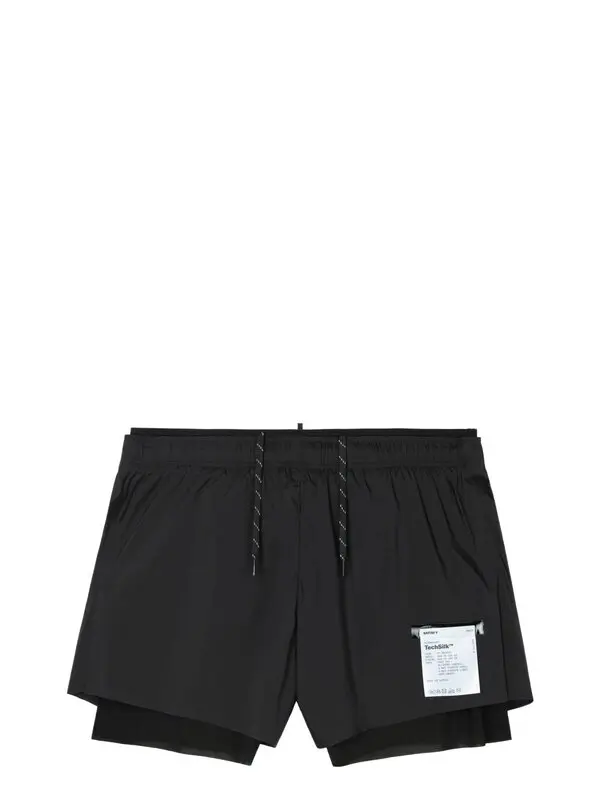 Satisfy Techsilk Layered Shorts - Black
