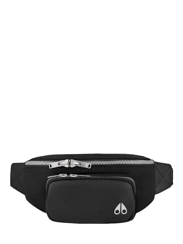 Moose Knuckles Logo Letter Belt Bag - Black