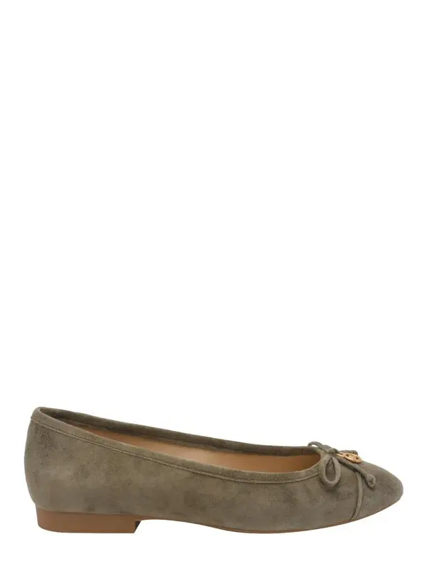 Michael Kors Piper Flex Ballet Flats With Bow Detailing - Green