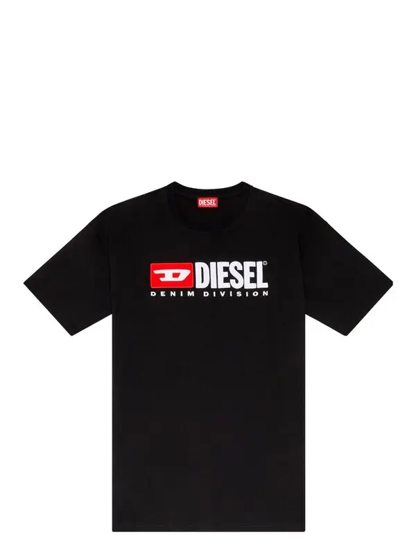 DIESEL® T-boxt-div Logo Printed T-shirt - Black