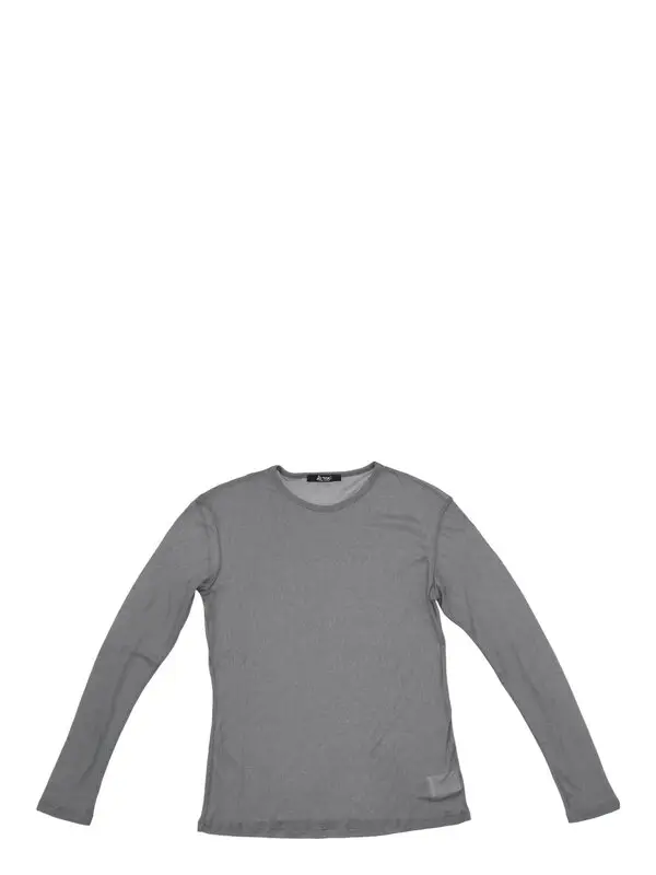 Lela Rose Long Sleeve Crewneck T-shirt - Grey