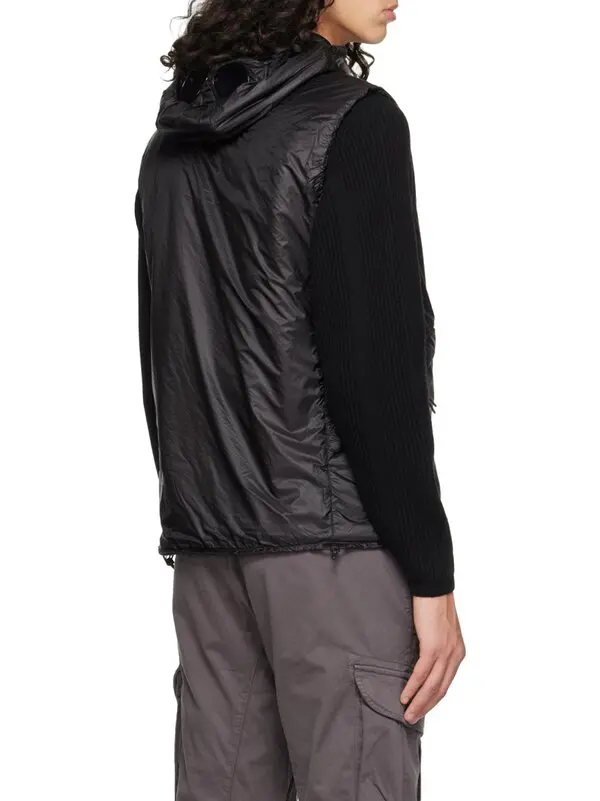 C.P. COMPANY Hooded Padded Gilet - Black